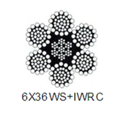 Wire Rope 6X36ws + Iwrc Stainless Steel AISI 316 with A Very High Flexibility And A Good Fatigue ...